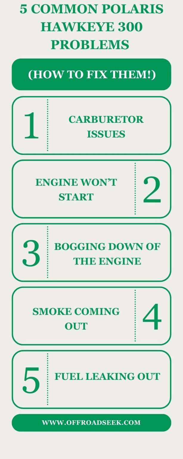 5 Common Polaris Hawkeye 300 Problems (How to Fix Them!) - Offroad Seek